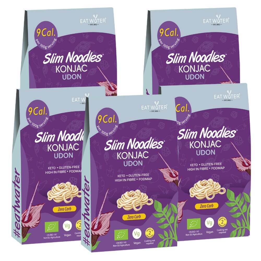 Slim Pasta konjac keto senza carboidrati tipo Udon 270 g Set da 5
